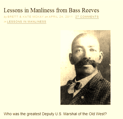 TDA Training: The Greatest Marshall in the Old West–Bass Reeves